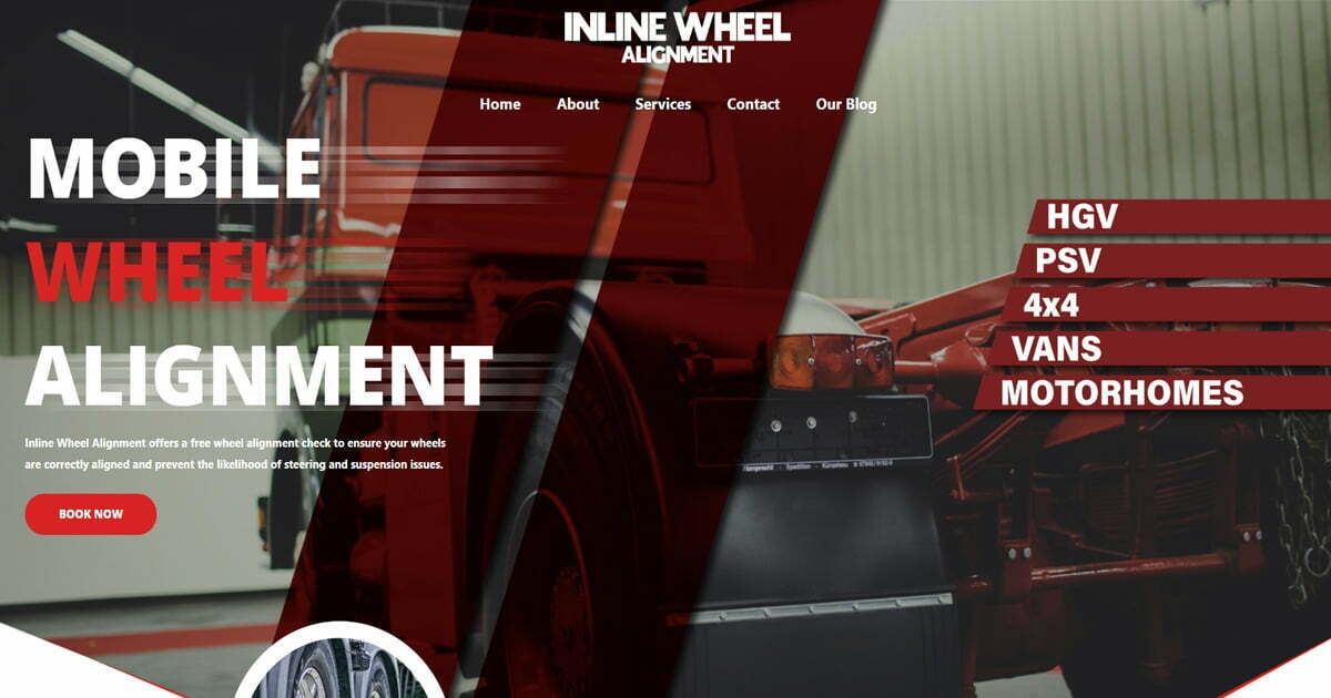 Inline Wheel Alignment – Mobile wheel alignment services